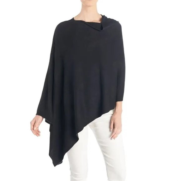 Coco + Carmen | Accessories | Black Lightweight Ponchos | Poshmark